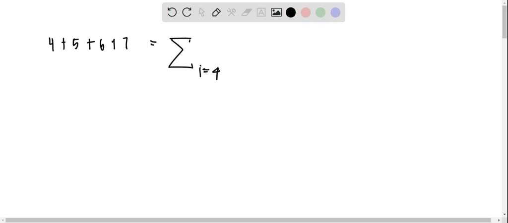 ⏩SOLVED:Write each series using summation notation. 4+5+6+7 | Numerade ⏩SOLVED:Write each series using summation notation. 4+5+6+7 | Numerade