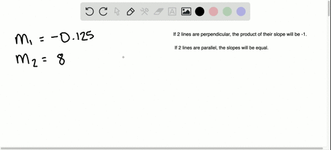 SOLVED:Determine whether the lines with the given slopes are parallel, perpendicular, or neither ...