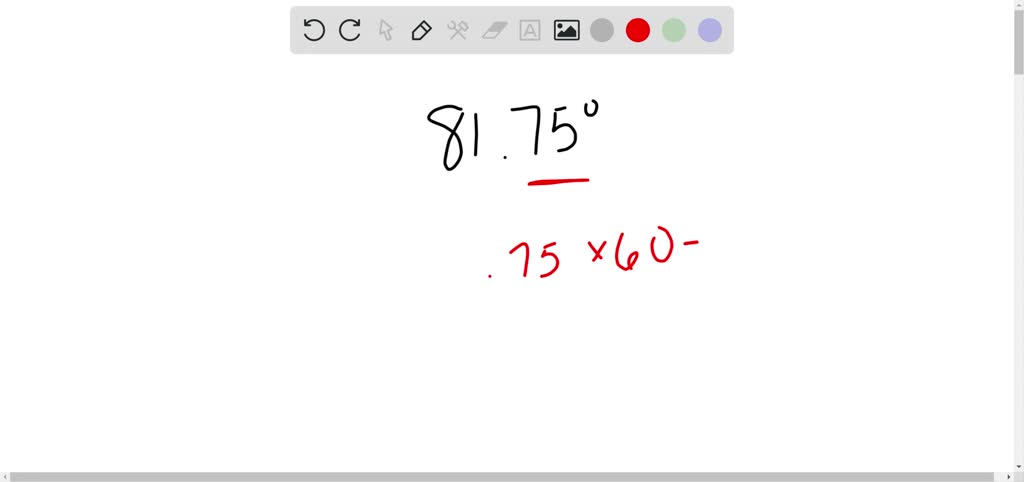 ⏩SOLVED:Convert the angle measures given in decimal degrees to DMS… | Numerade