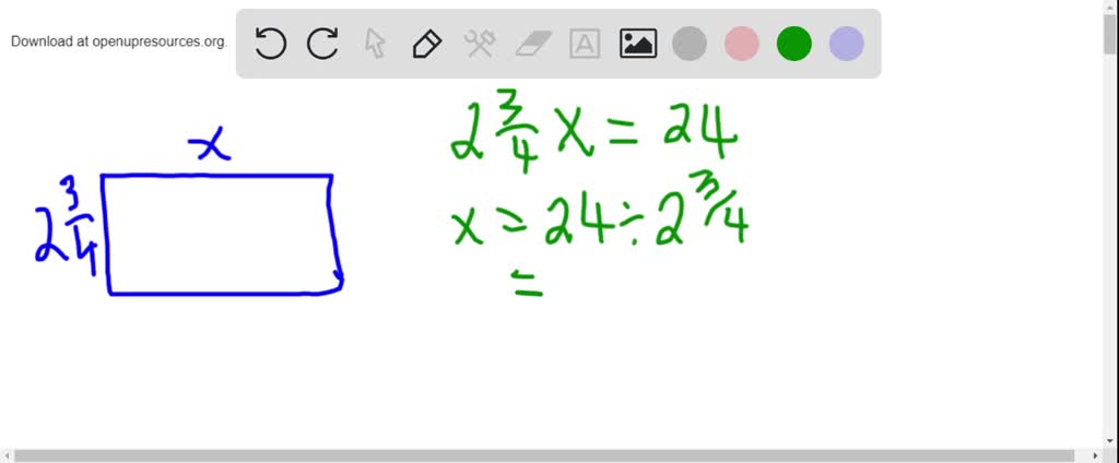 ⏩SOLVED:A rectangle has an area of 24 square units and a side length ...