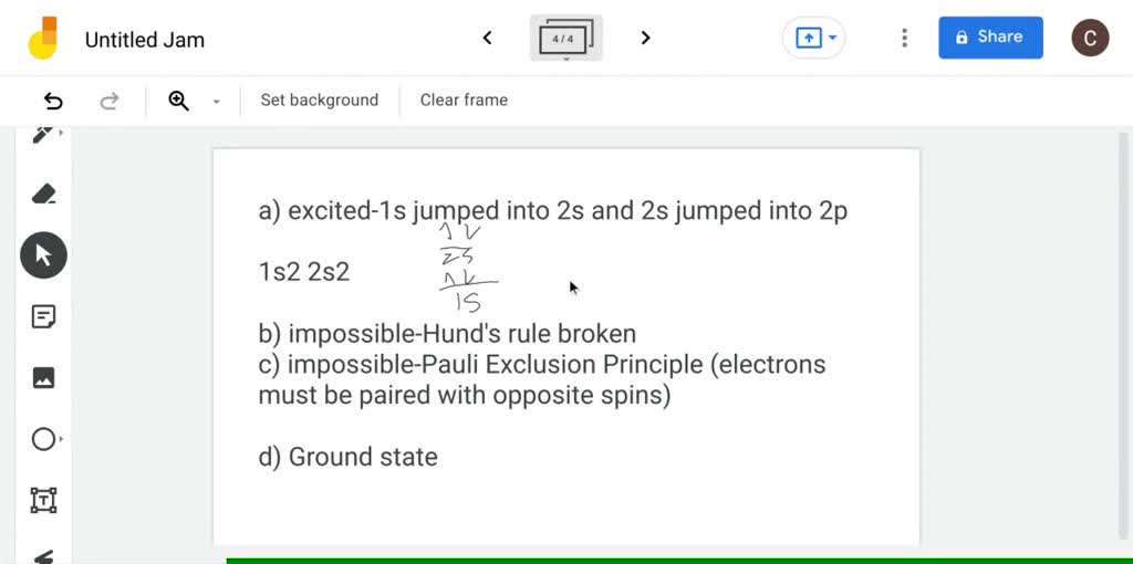 SOLVED:In each part, identify the orbital diagram as the ground state ...