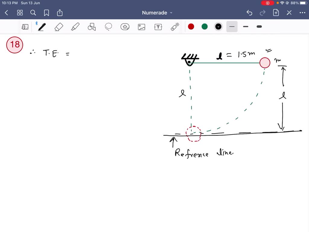 SOLVED:The bob of a pendulum is released from a horizontal position A ...