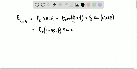 SOLVED:A plane wave of light of angular frequency \omega is represented ...