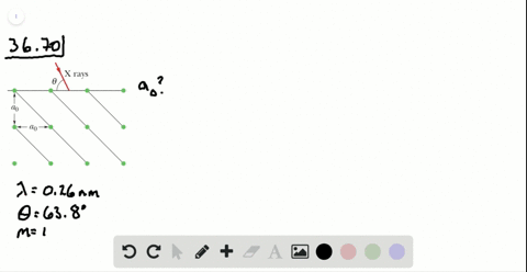 SOLVED:First-order reflection from the reflection planes shown occurs ...