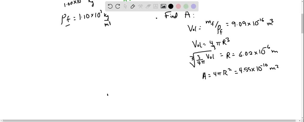 SOLVED:A model of a red blood cell portrays the cell as a spherical ...