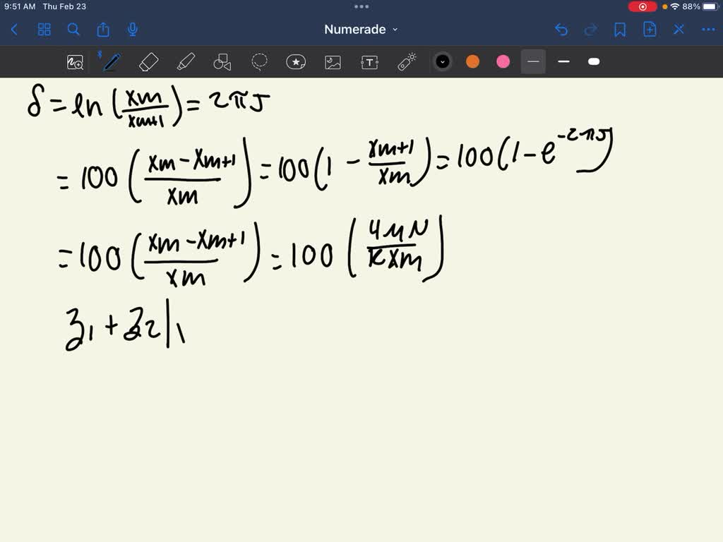 SOLVED:A mechanical system consists of a translating mass m and a linear spring k whereby the ...