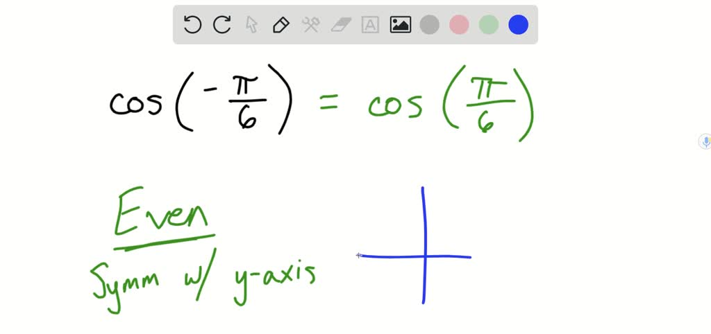 SOLVED:Use the even-odd properties to find the exact value of each ...