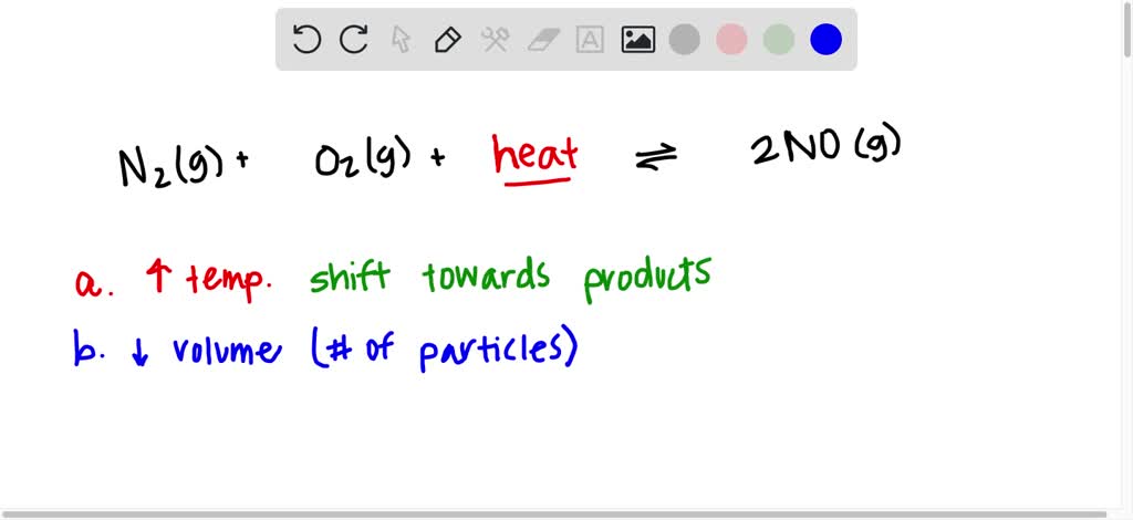 SOLVED: Consider the following chemical reaction at equilibrium: 2NO₂(g) ⇌ N₂O₄(g) If the ...