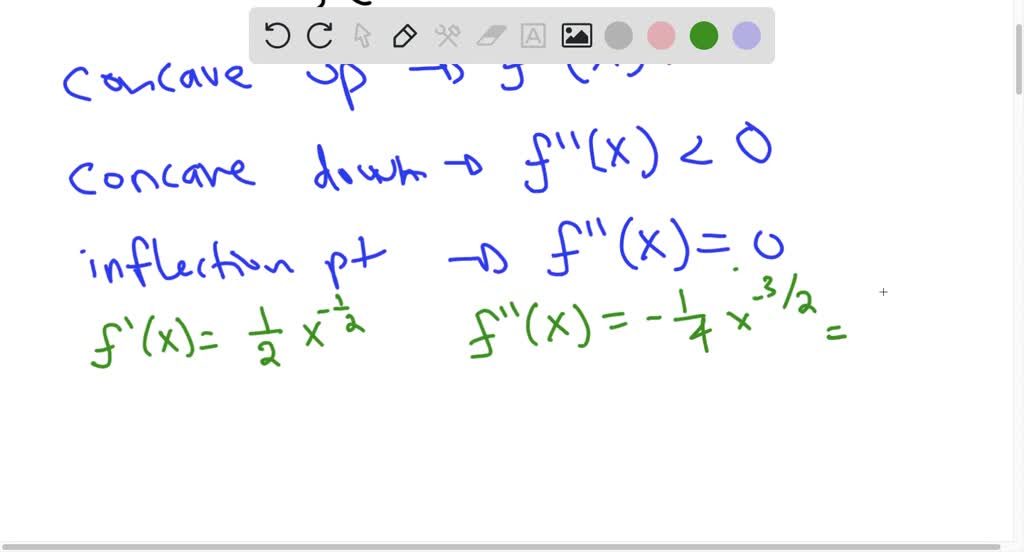 SOLVED:Determine the intervals of constant concavity of the given function, and locate any ...
