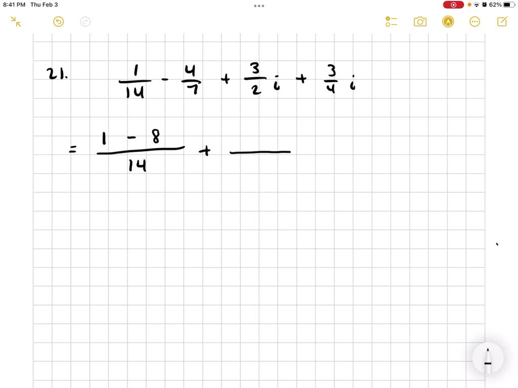 ⏩SOLVED:Perform the operations. (38-13 i)-(12-12 i) | Numerade
