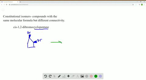 SOLVED:Draw two constitutional isomers of cis-1,2-dibromocyclopentane.