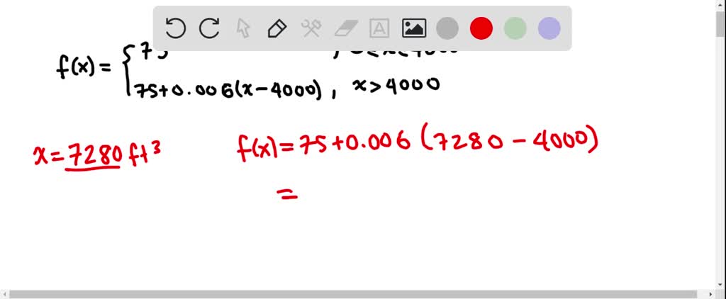 ⏩SOLVED:Using Example 3.6 compute the water bill for each amount of ... ⏩SOLVED:Using Example 3.6 compute the water bill for each amount of ...