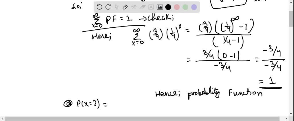 ⏩SOLVED:Verify that the following functions are probability mass ... ⏩SOLVED:Verify that the following functions are probability mass ...