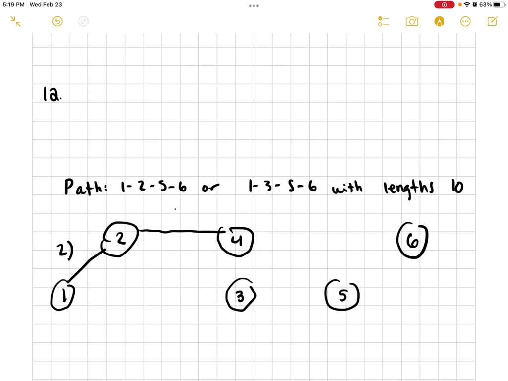 SOLVED The Minimal Path Sets Are 1 2 4 1 3 5 And 5 6 Give The