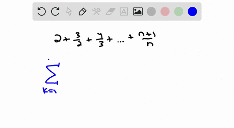 SOLVED:Write each series using summation notation with the summing index k starting at k=1. 70.7 ...