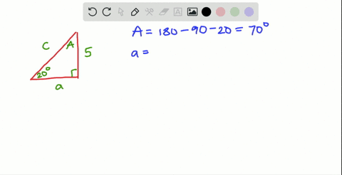 ⏩SOLVED:Use the right triangle shown below. Then, using the given… | Numerade