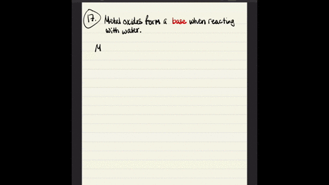 SOLVED:Write a balanced equation for reaction of the basic oxide ...