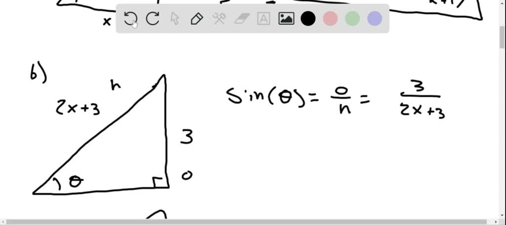 SOLVED:In a-c with the triangles labeled as shown, use the inverse trigonometric functions to ...
