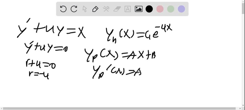 SOLVED:The method of undetermined coefficients can sometimes be used to ... SOLVED:The method of undetermined coefficients can sometimes be used to ...