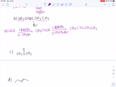 SOLVED:How can the following compounds be prepared using ethyne as the ...