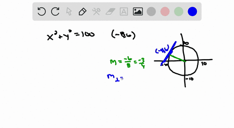 SOLVED:The perpendicular distance between the two parallel tangents is ...