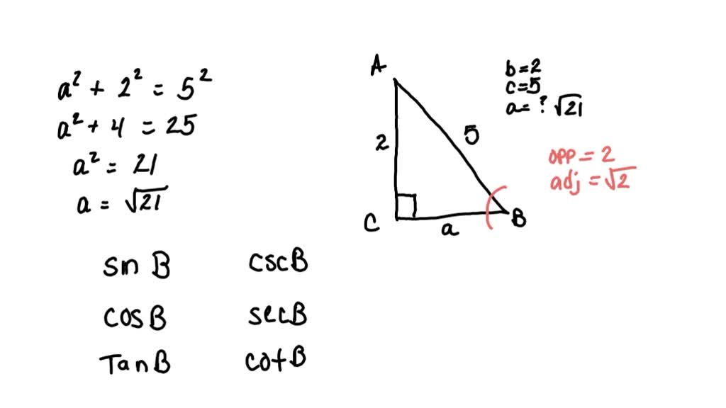 SOLVED:Suppose ABC is a right triangle with sides of lengths a, b, and ...