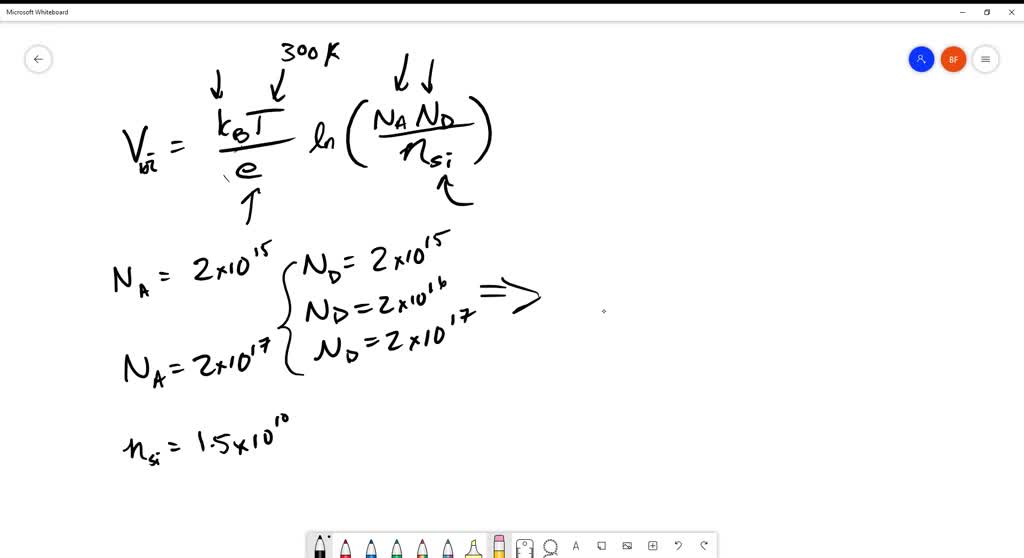 SOLVED:(a) Determine the built-in potential barrier Vb in a silicon pn ...