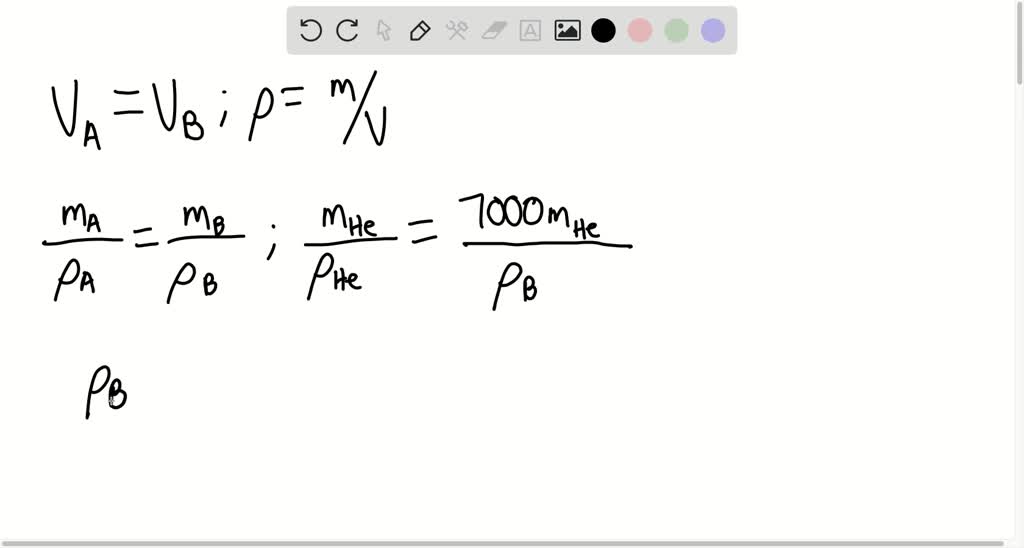 SOLVED:Containers A and B have equal volumes. Container A holds helium ...