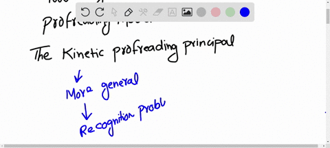 The two-stage kinetic proofreading model Derive the result of Equation ...