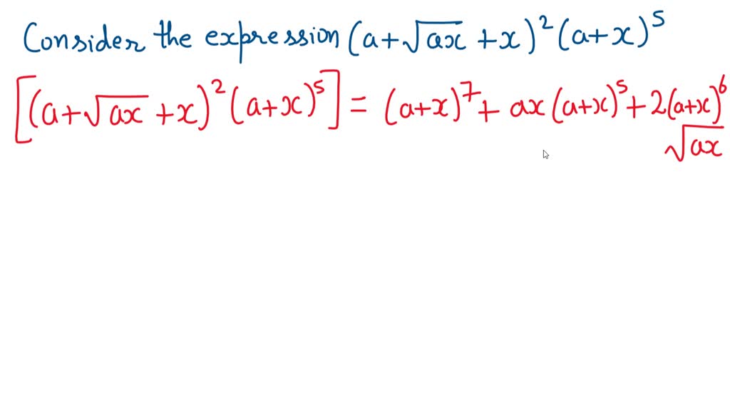 SOLVED:Find the coefficient of the term when the expression is expanded ...