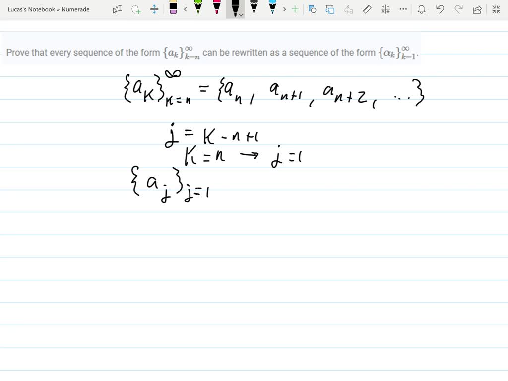 ⏩solvedprove That Every Sequence Of The Form Ak Kn∞ Can Be Numerade 