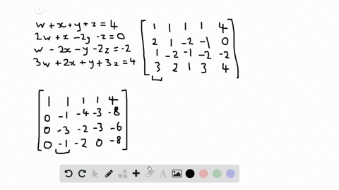 SOLVED:In Exercises 21–38, solve each system of equations using matrices. Use Gaussian ...