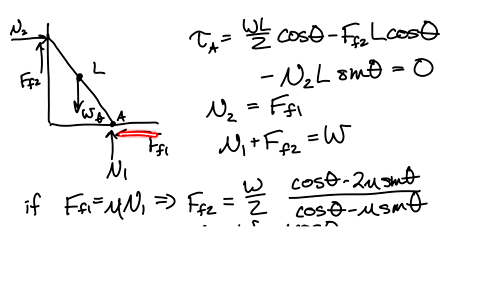 ⏩SOLVED:*^* A ladder rests against a wall. The coefficient of static ...