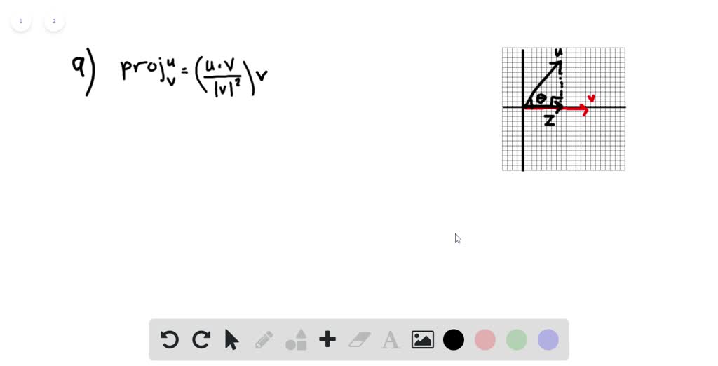 SOLVED:Group Activity Projection of a Veetor Let u and v be nonzero ...
