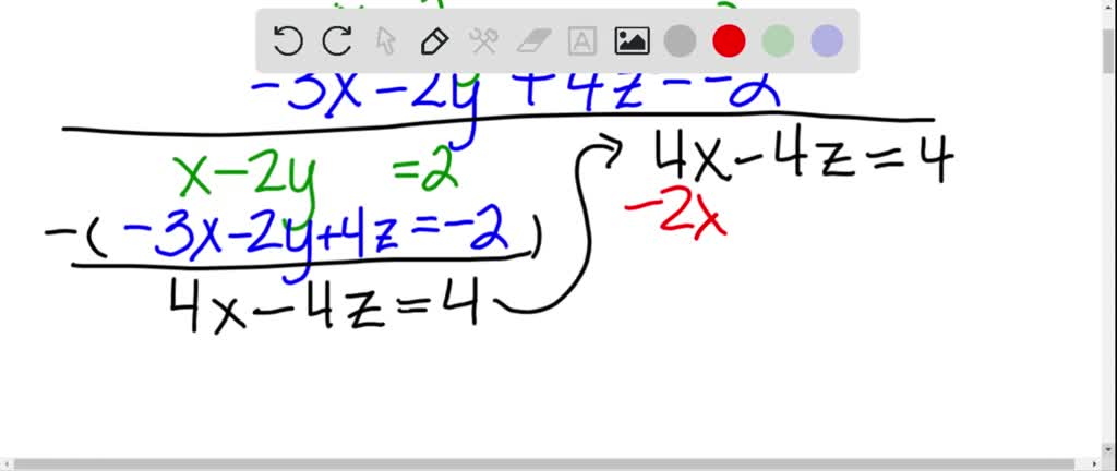 SOLVED:Use Gaussian elimination to solve the system of linear equations ...