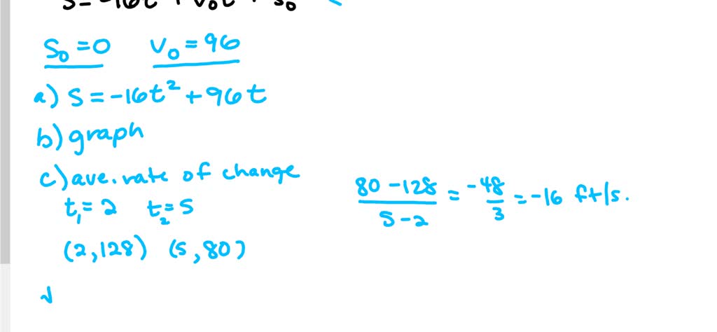 SOLVED:(a) use the position equation s=-16 t^{2}+…