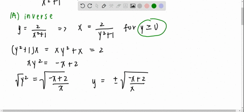 SOLVED:Finding inverse functions a. Find the inverse of each ficnction (on the given interval ...