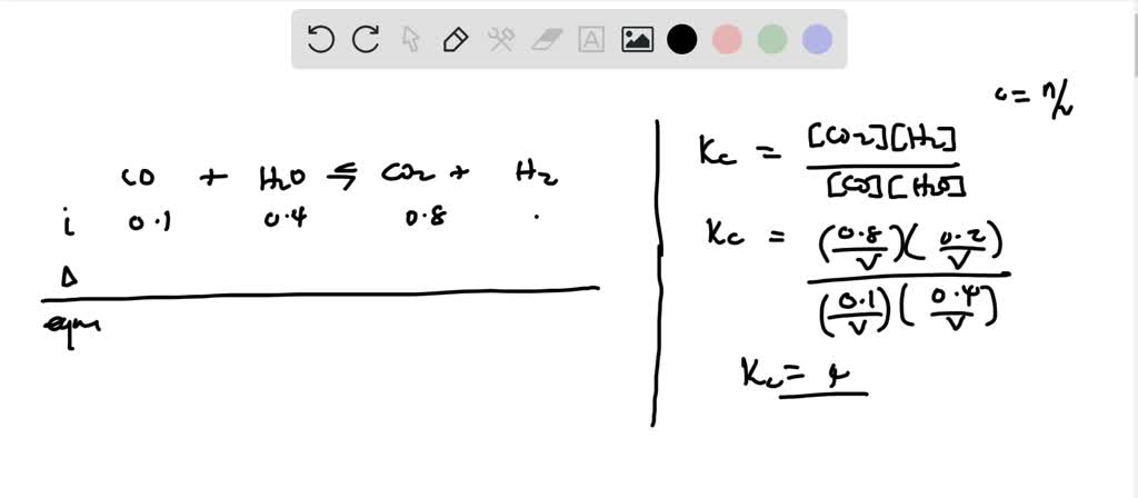SOLVED:An equilibrium mixture contains 0.20 moles of hydrogen gas, 0.80 ...