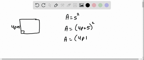 SOLVED:Find a polynomial expression that represents the area of the ...