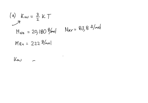 SOLVED: A flask contains a mixture of neon (Ne), krypton (Kr), and radon (Rn) gases. Compare (a ...