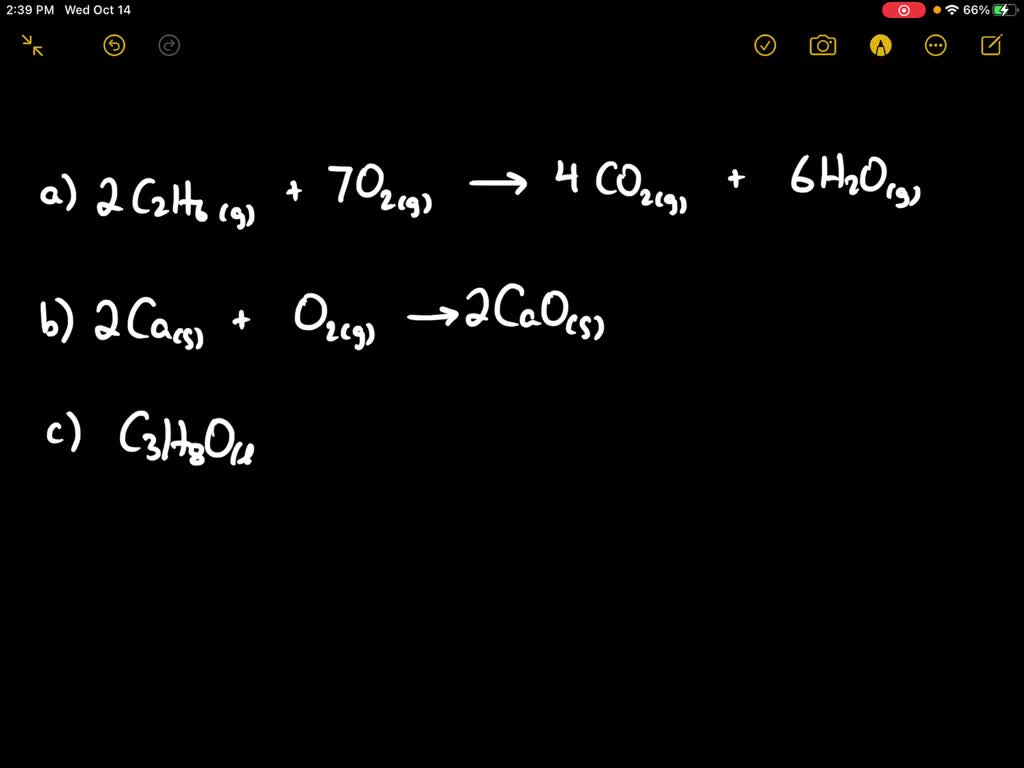 SOLVED:Complete and balance each combustion reaction. (a) C2 H6(g)+O2(g ... SOLVED:Complete and balance each combustion reaction. (a) C2 H6(g)+O2(g ...