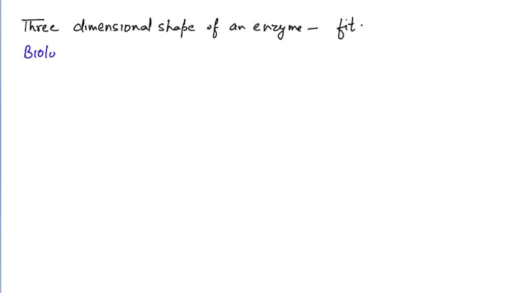 SOLVED:Which one of the following statements about enzymes is true? 1 ...