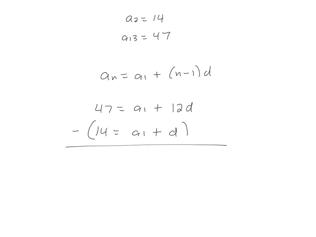 ⏩SOLVED:Find the first term and common difference of the sequence… | Numerade