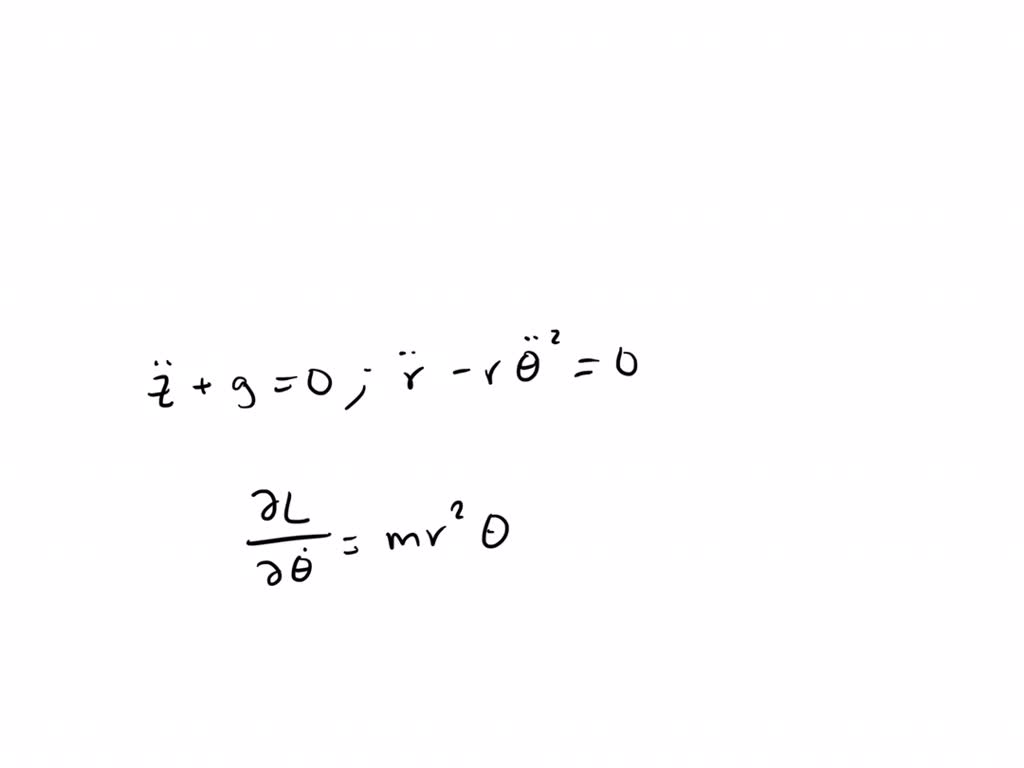 SOLVED:Using Cartesian coordinates, find the Hamiltonian for a ...
