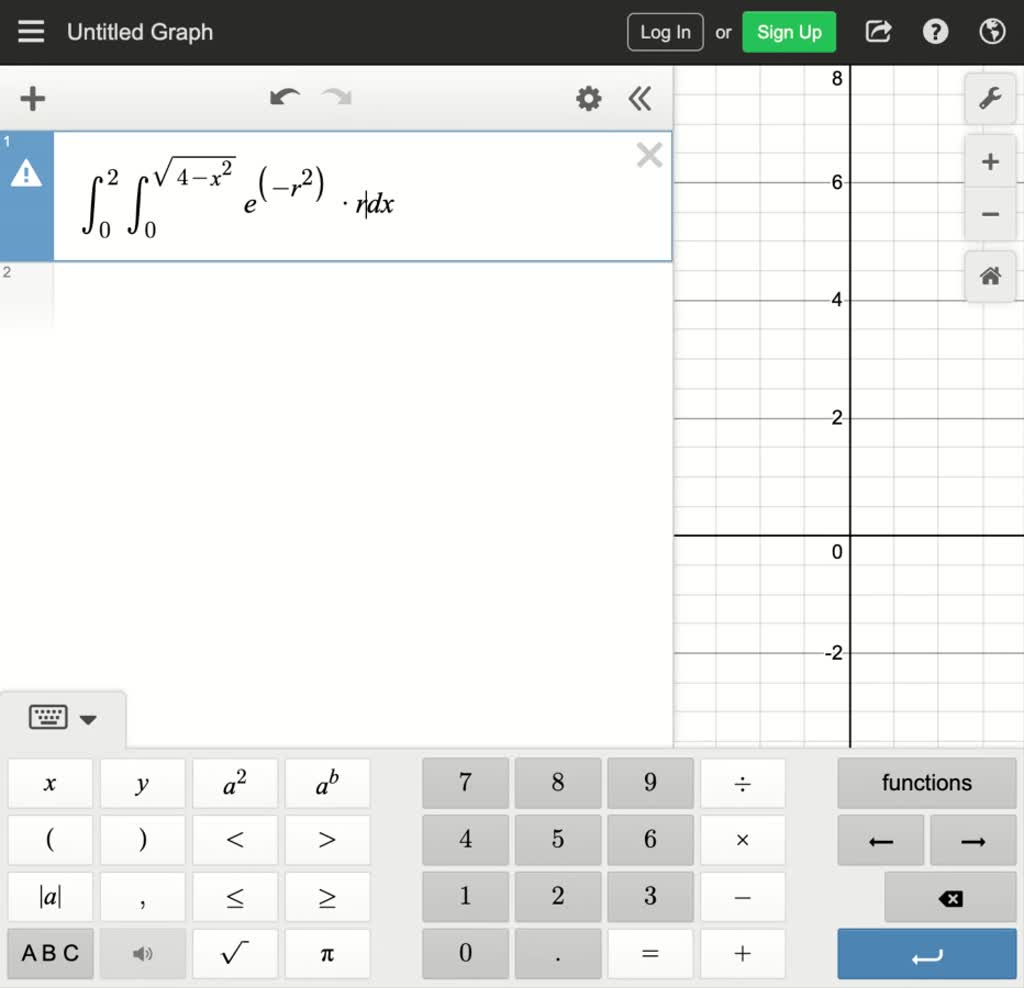 Evaluate the iterated integral by converting to polar coordinates. ∫0^2 ...