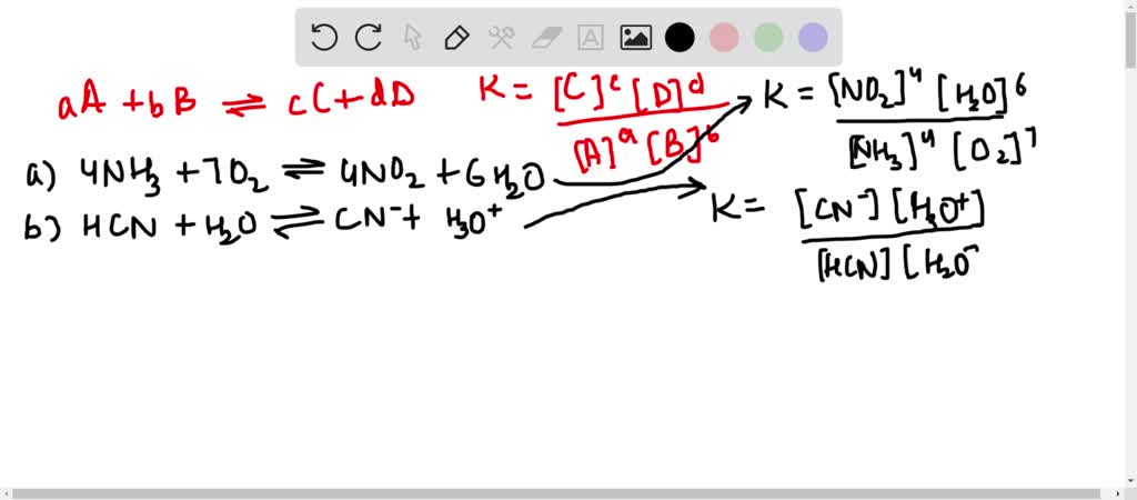SOLVED:Write the expressions for the thermodynamic equilibrium constant ...