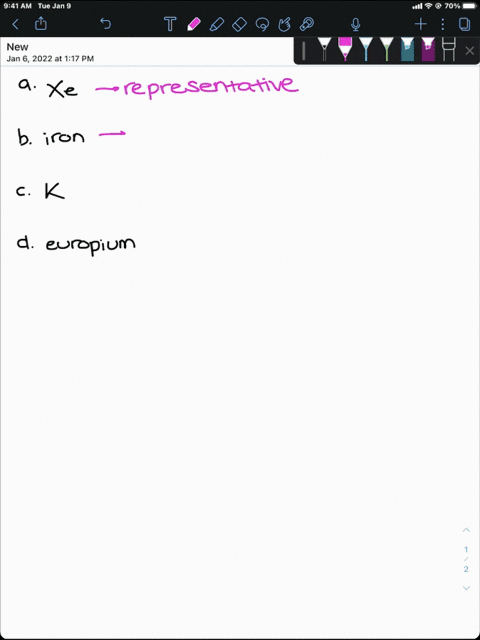 ⏩SOLVED:Identify each of the following elements as a representative ... ⏩SOLVED:Identify each of the following elements as a representative ...