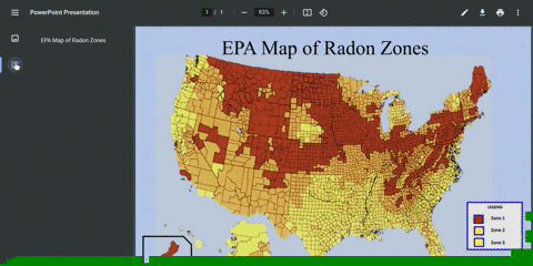 SOLVED:A full-page version of the Radon Zone Map is available at the ...