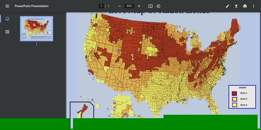 SOLVED:A full-page version of the Radon Zone Map is available at the ...