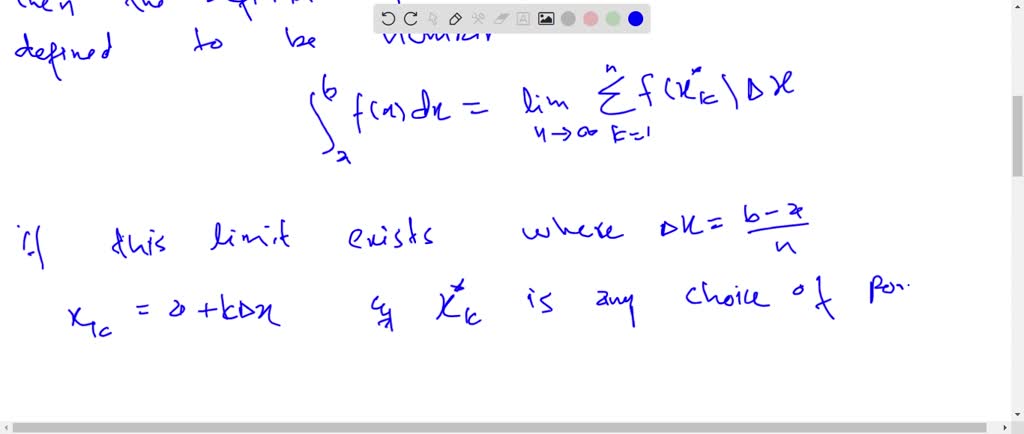 SOLVED:Explain geometrically what the definition of the definite ...